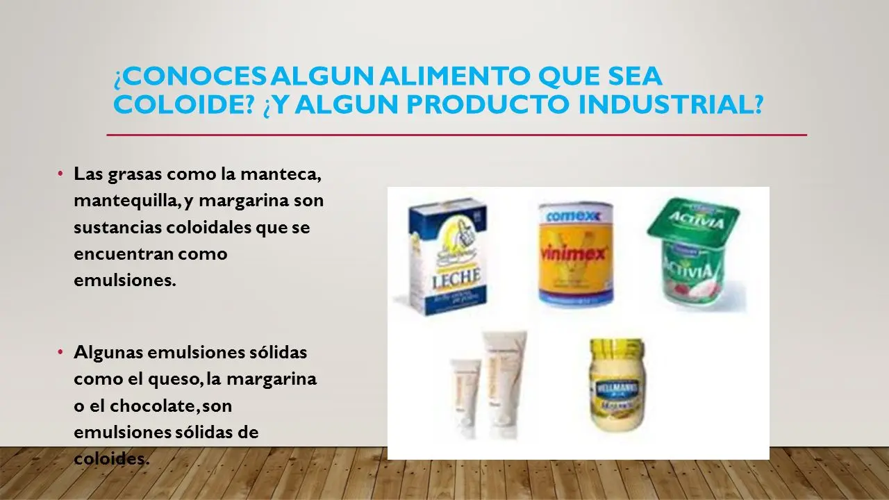 Ejemplos De Coloides Alimentos